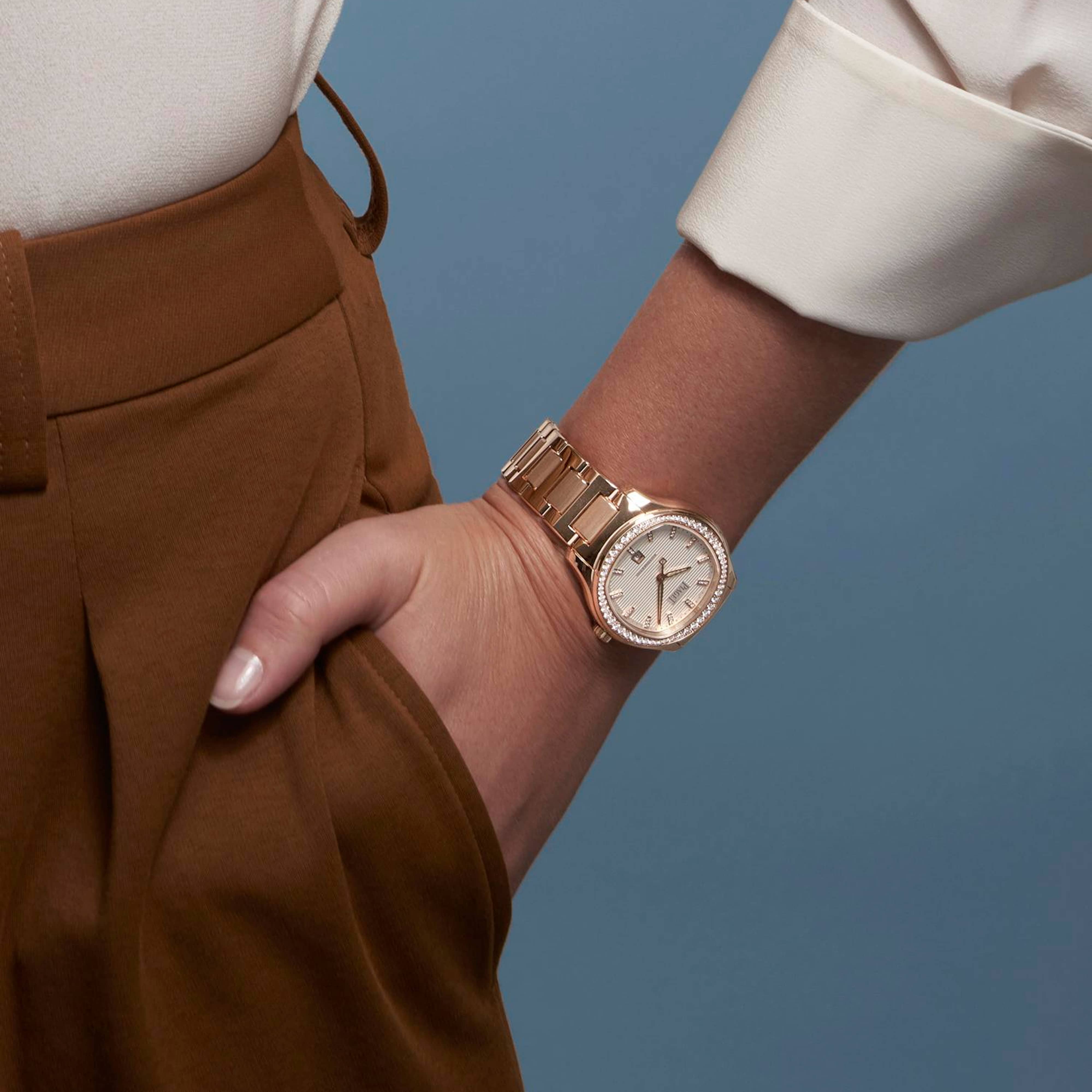 Self-Winding Rose Gold Diamond Watch - Piaget Luxury Watch G0A46020