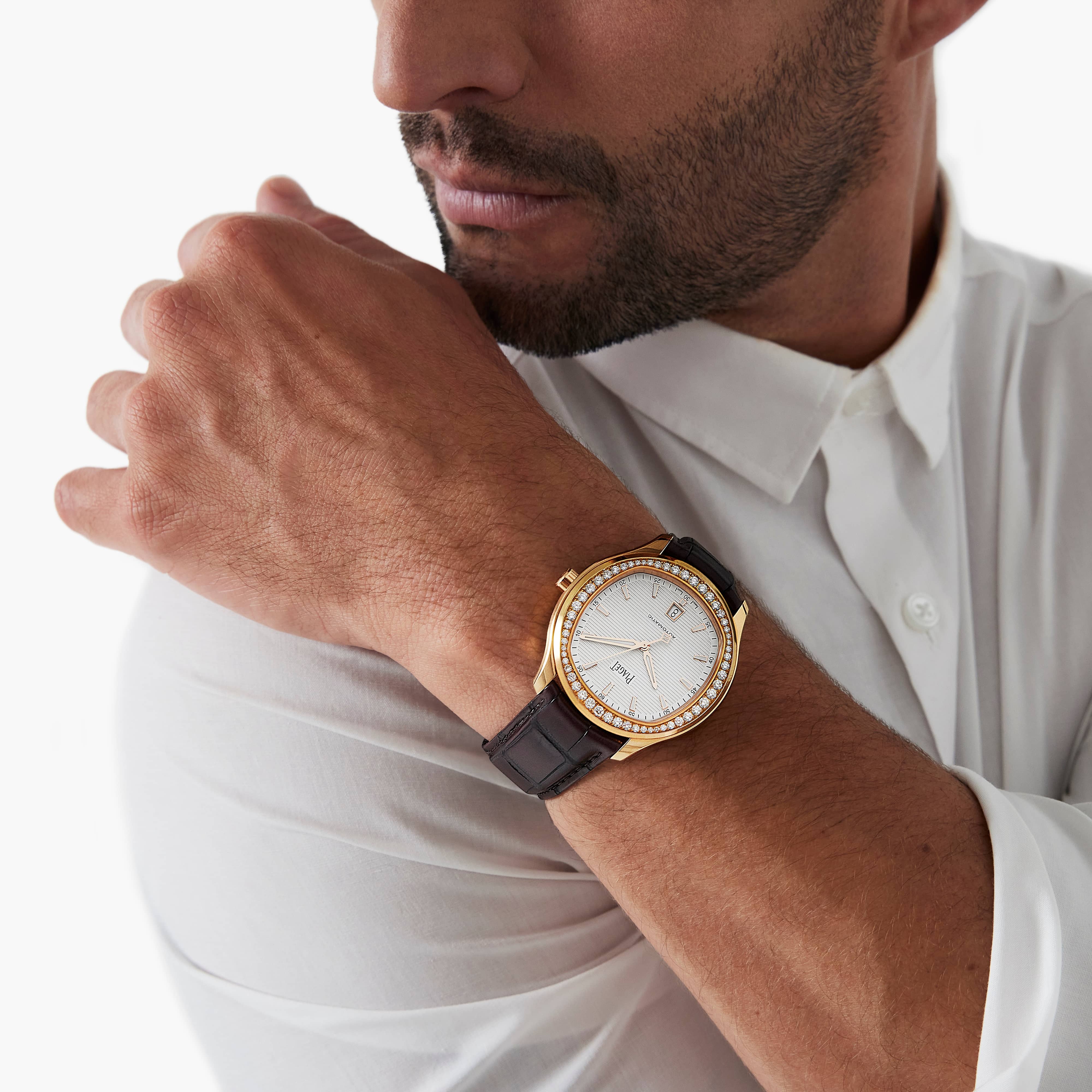 Rose gold Diamond Mechanical self-winding Watch - Piaget Luxury Watch ...