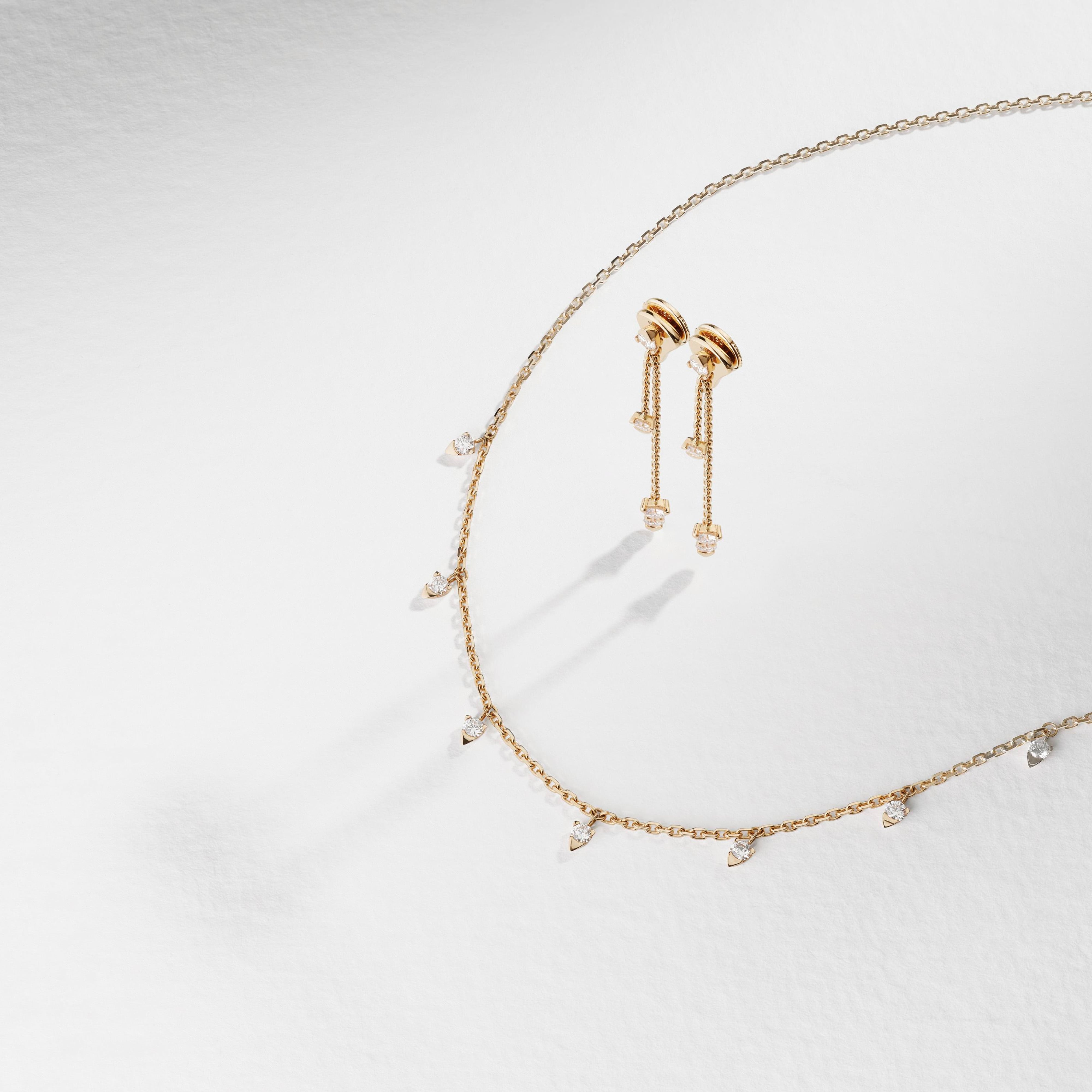 Rose Gold Diamond Necklace - Piaget Luxury Jewelry G37R0500