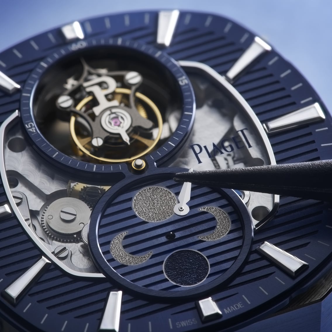 Piaget Polo Flying Tourbillon Moonphase Watch - High Watchmaking