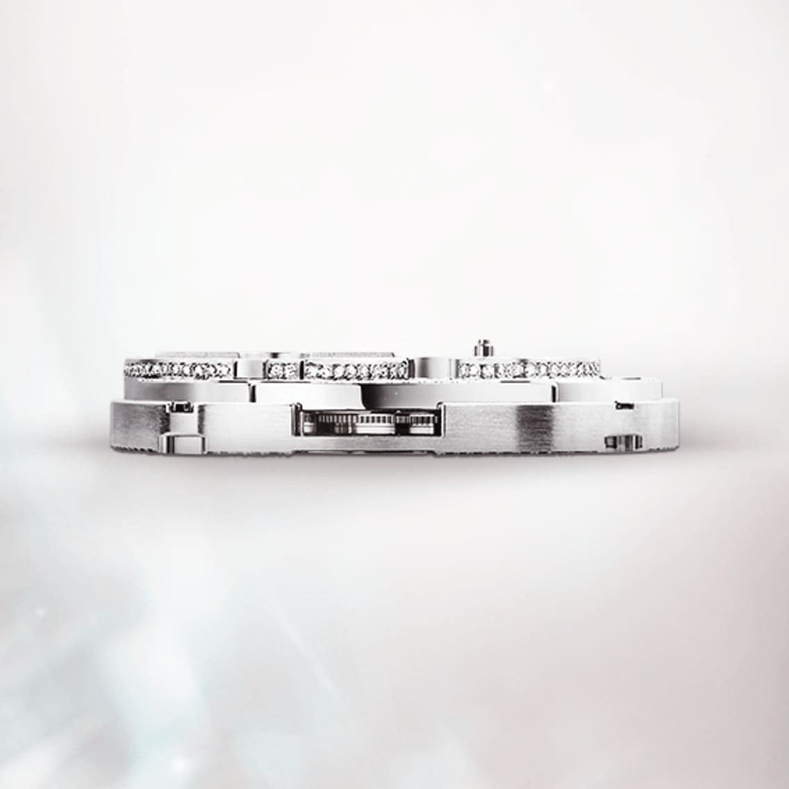 1270D 화이트 골드 주얼 세팅 울트라-씬 스켈레톤 뚜르비옹 무브먼트 - 피아제 럭셔리 시계