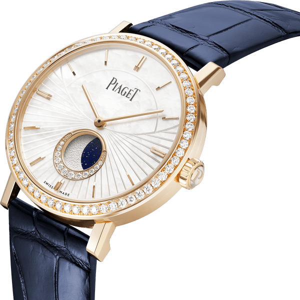 Rose Gold Diamond Automatic Moonphase Watch - Piaget Watch G0A47104