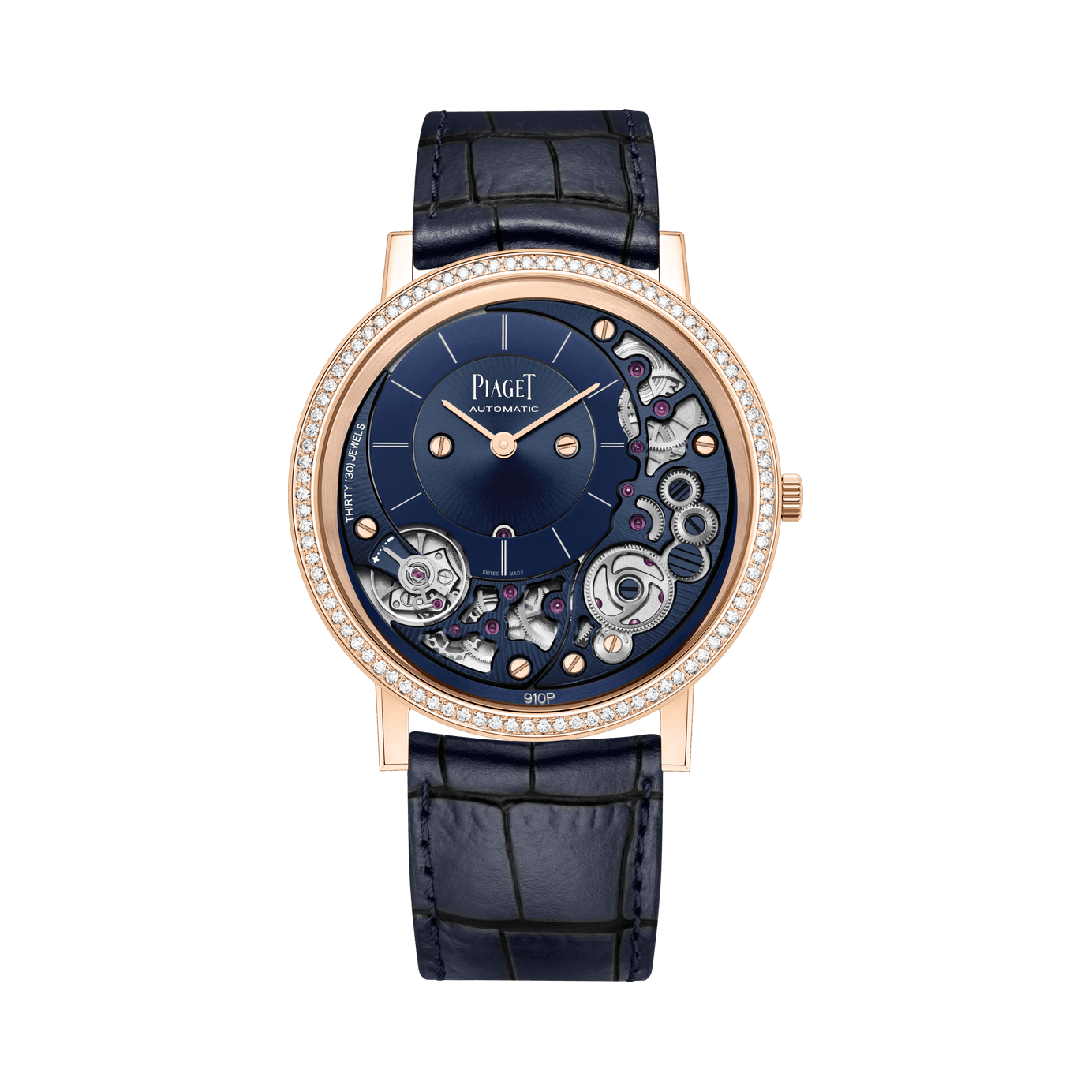 Rose Gold Diamond Ultra-Thin Automatic Watch - Piaget G0A47124