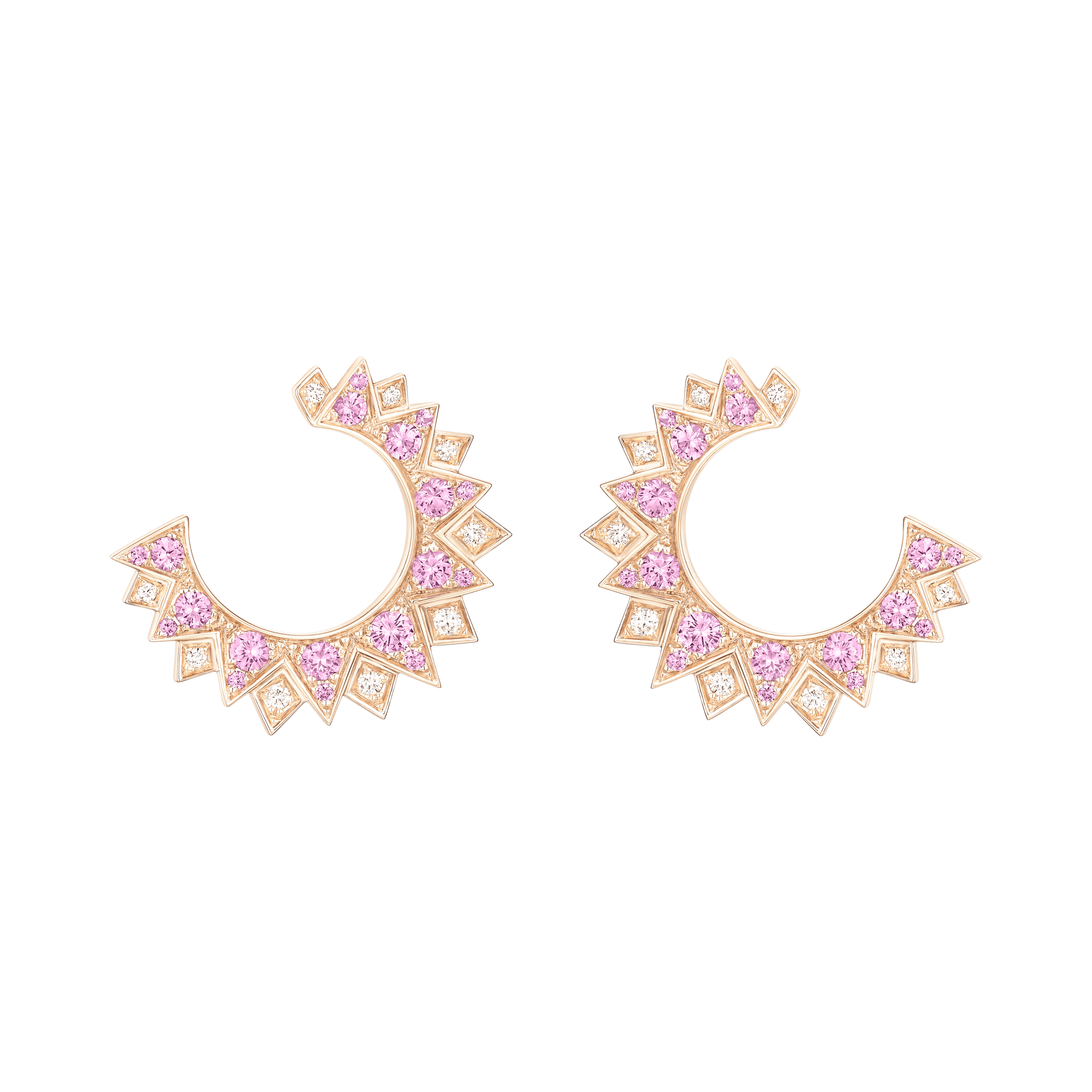 Piaget Rose Gold Sapphire Diamond Earrings G38R7600