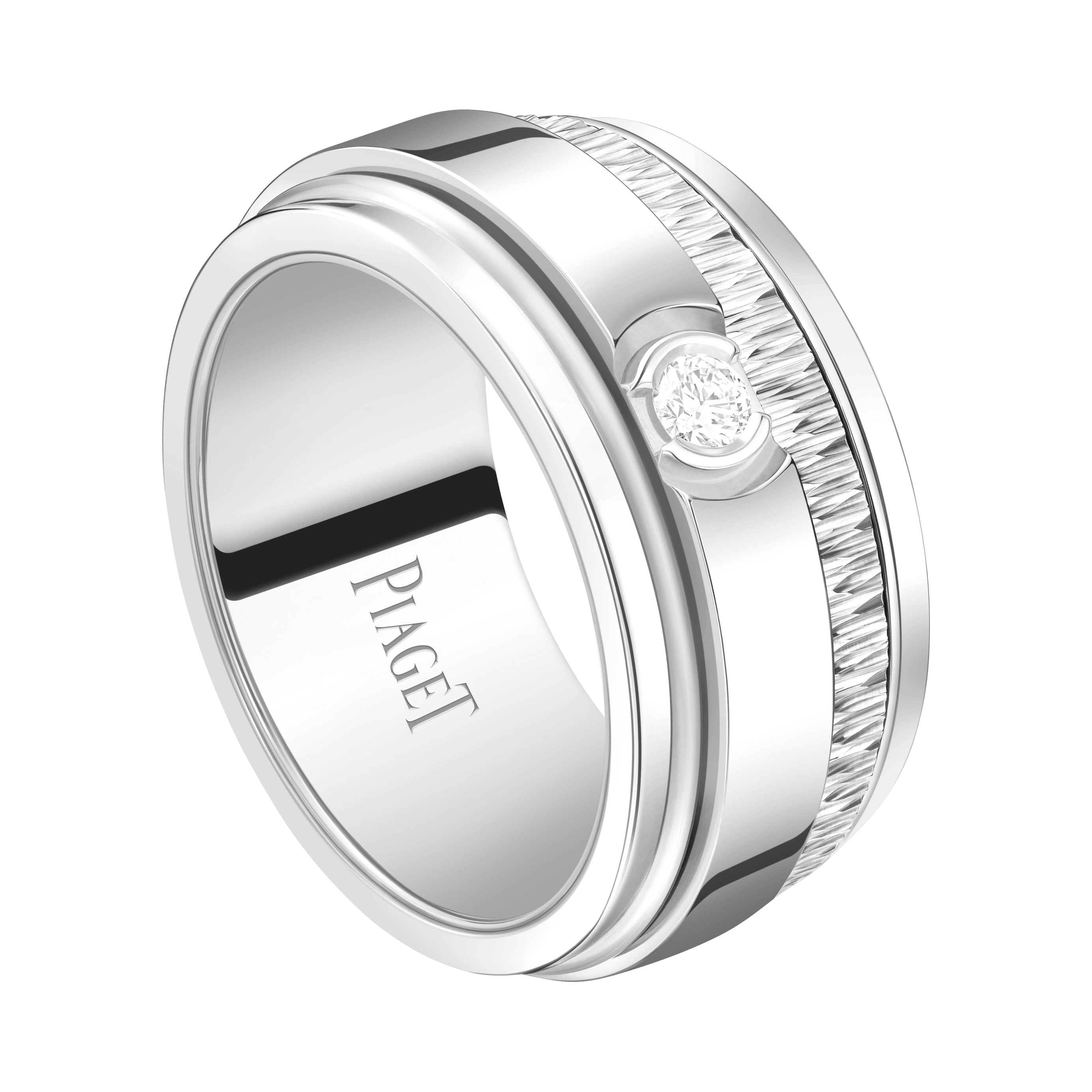 Piaget White Gold Diamond "Decor Palace" Ring G34P8N00