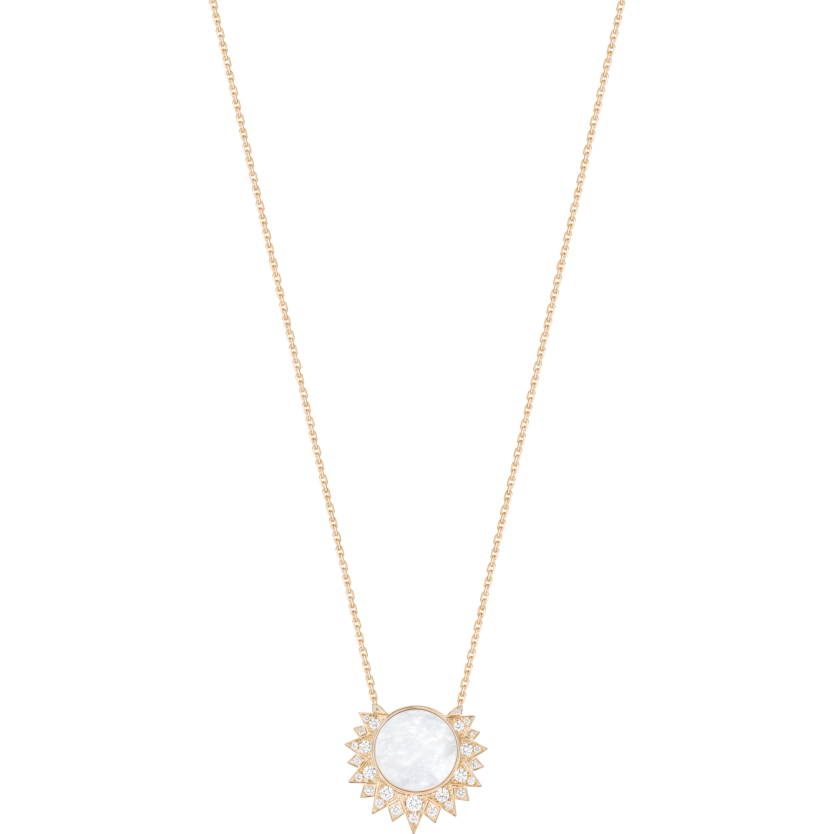 Piaget Rose Gold Mother-Of-Pearl Diamond Pendant G33R3500