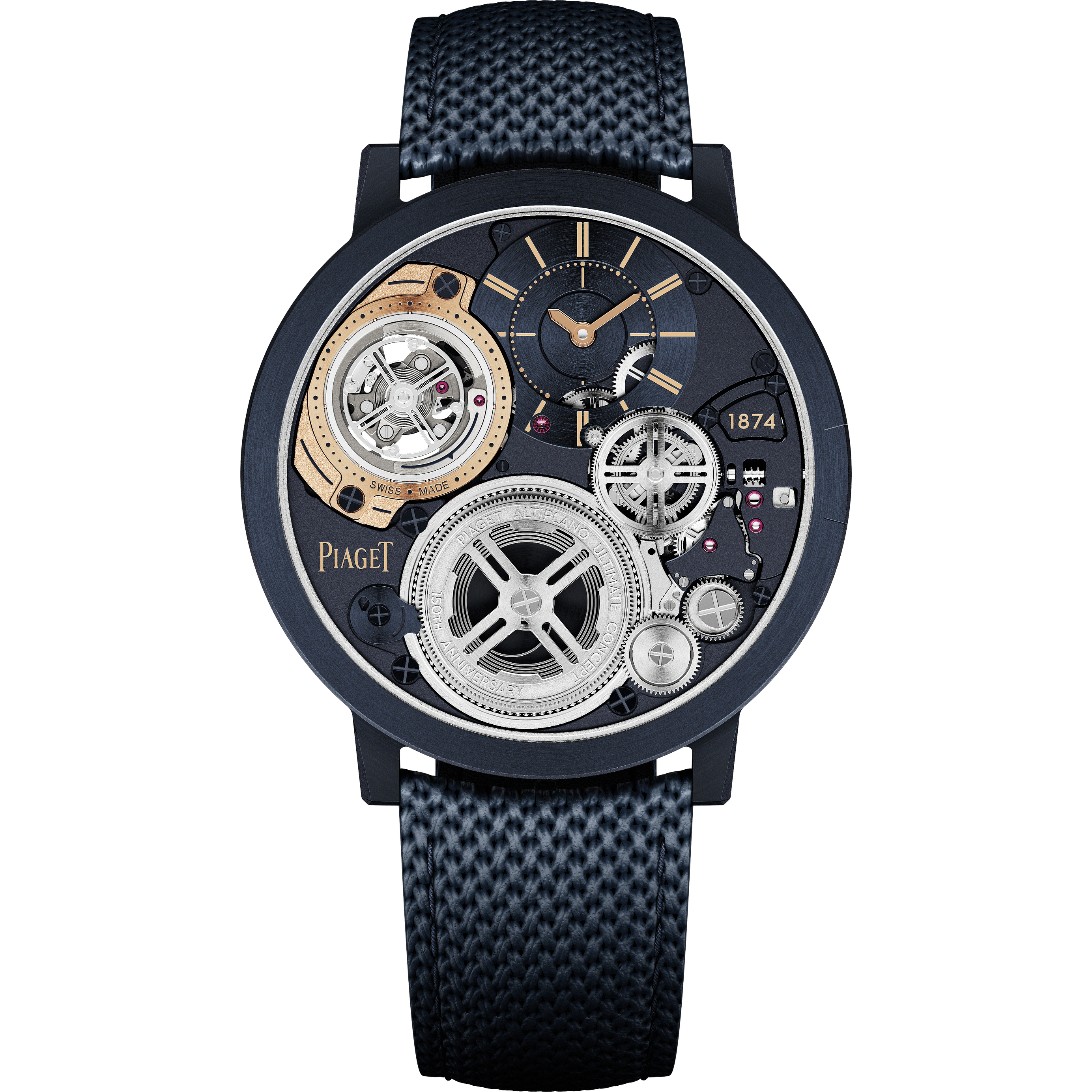 Piaget Mechanical Cobalt Alloy Ultra-Thin Tourbillon Watch G0A49510