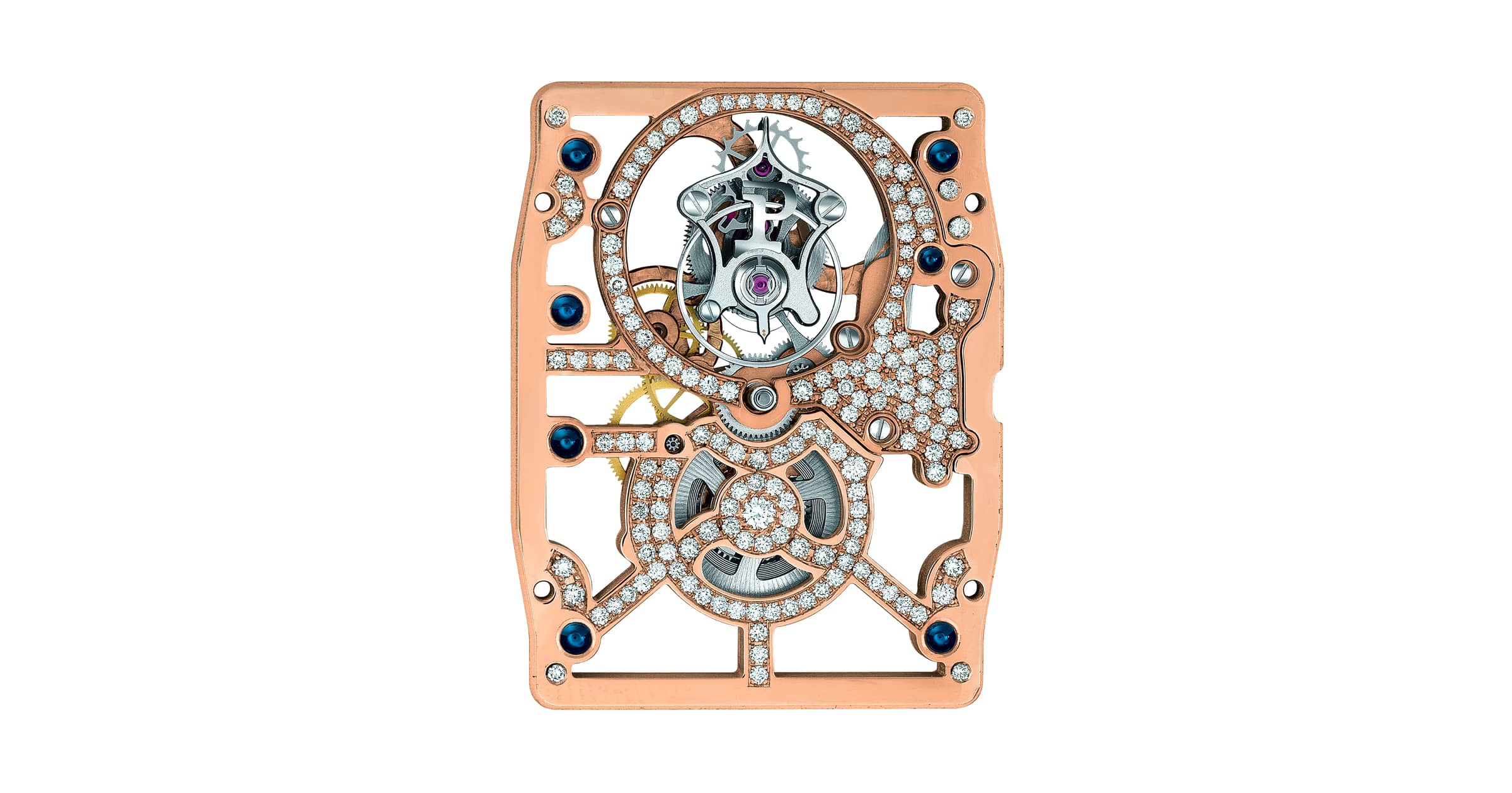 600D Rose Gold Skeleton Tourbillon Movement - Piaget Luxury Watches ...