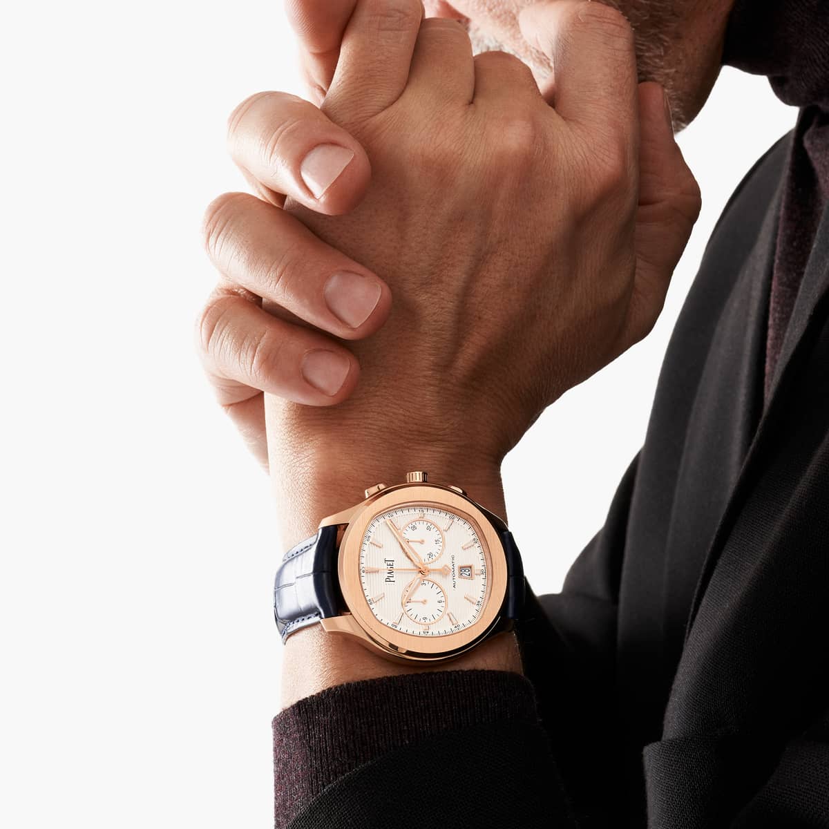 Rose Gold Chronograph Watch - Piaget Men’s Luxury Watch G0A43011