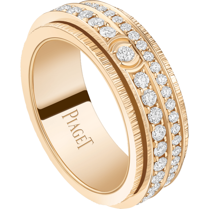 Piaget Rose Gold Diamond "Decor Palace" Ring G34P4K00