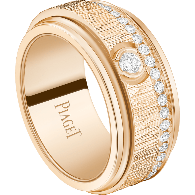 Piaget Rose Gold Diamond "Decor Palace" Ring G34P1O00